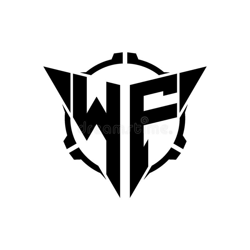 Gaming Logo Triangle with Scope Tactical Style Stock Vector ...