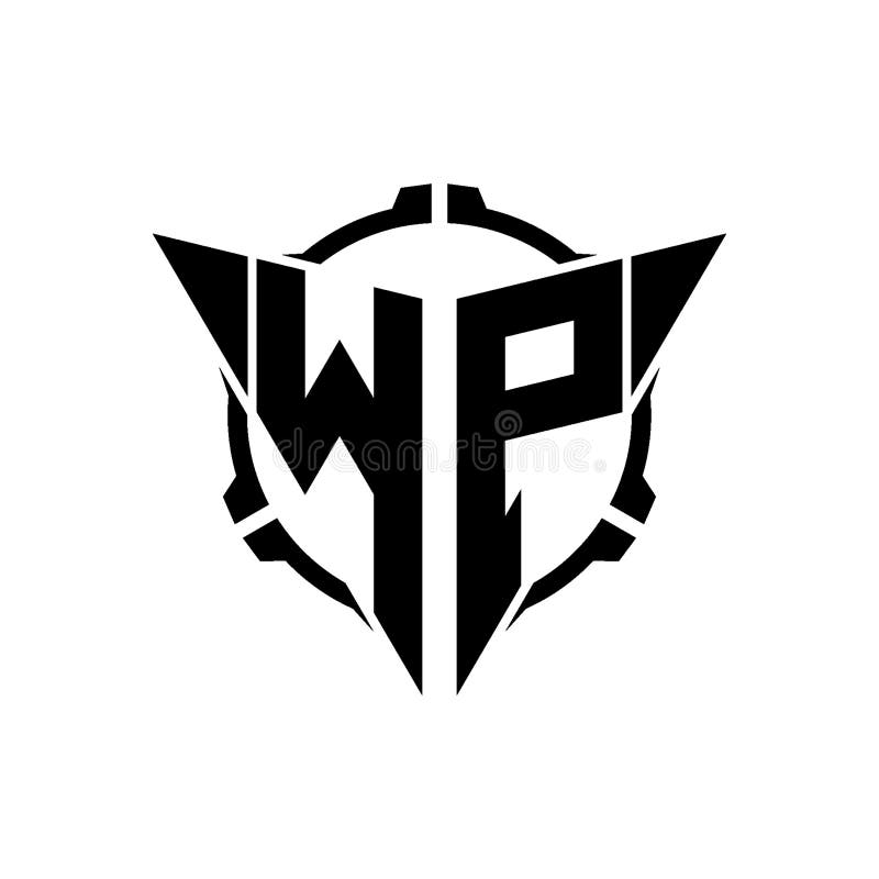 Gaming Logo Triangle with Scope Tactical Style Stock Vector ...