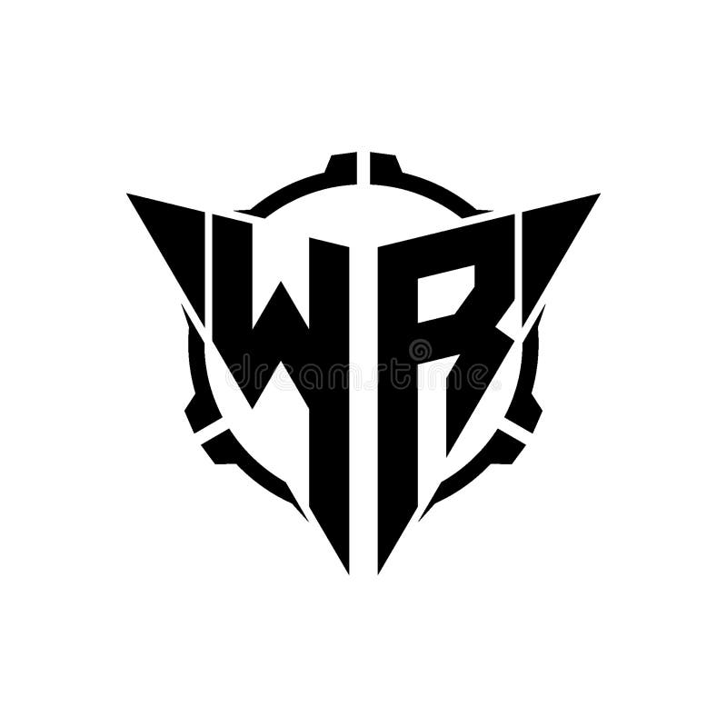 Gaming Logo Triangle with Scope Tactical Style Stock Vector ...