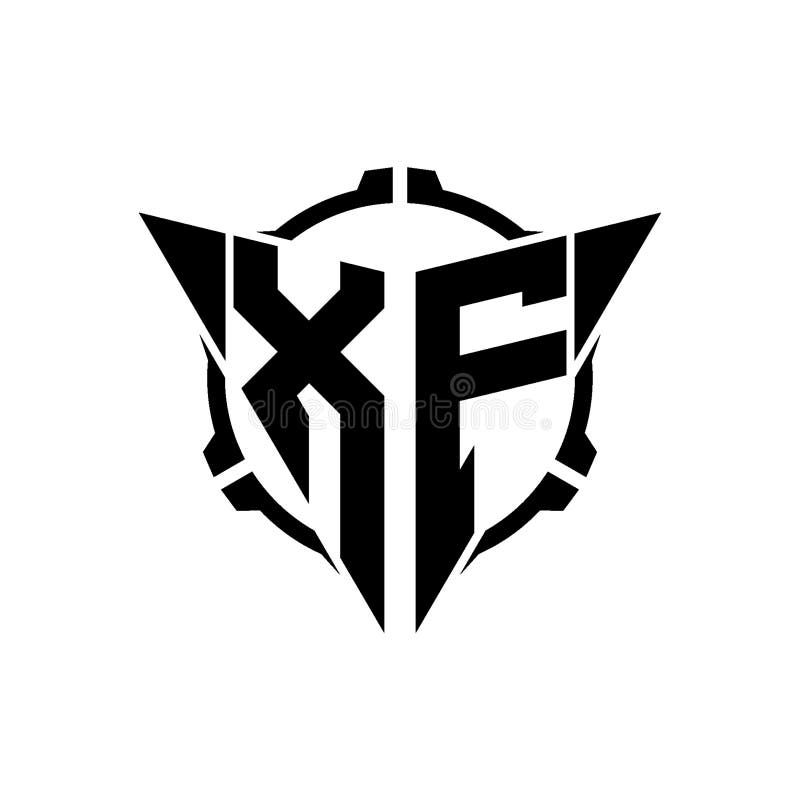 Gaming Logo Triangle with Scope Tactical Style Stock Vector ...