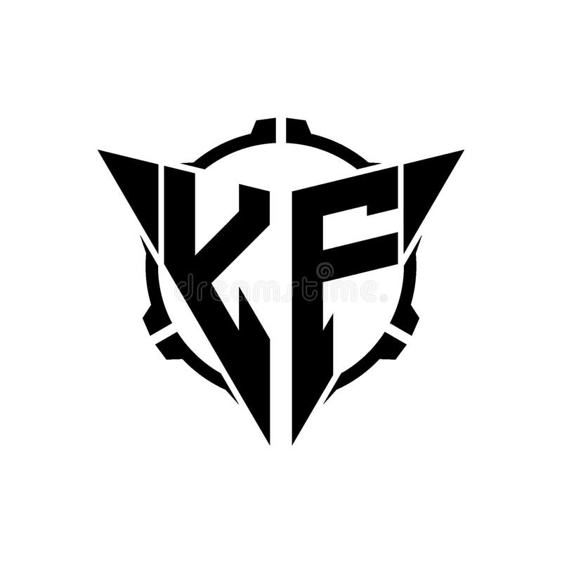 Gaming Logo Triangle with Scope Tactical Style Stock Vector ...