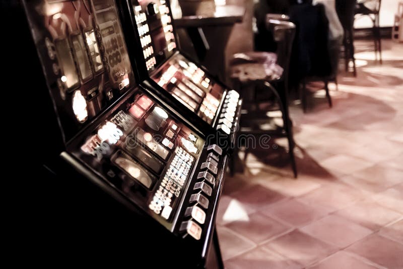 Gaming Machines in the Pub. Stock Photo - Image of addiction, gambling ...