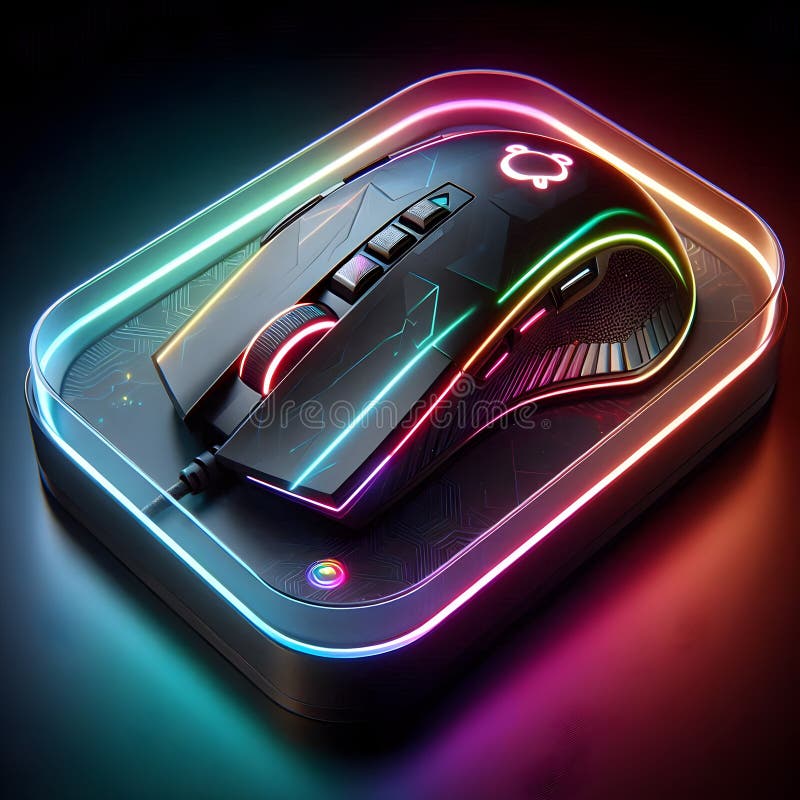 Gaming Mouse Box, Ai-generated Image Stock Illustration - Illustration ...