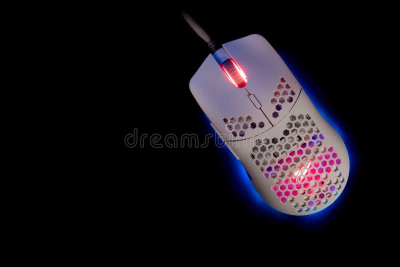 Gaming Mouse with LED Lights Stock Photo - Image of desktop, gameplay ...