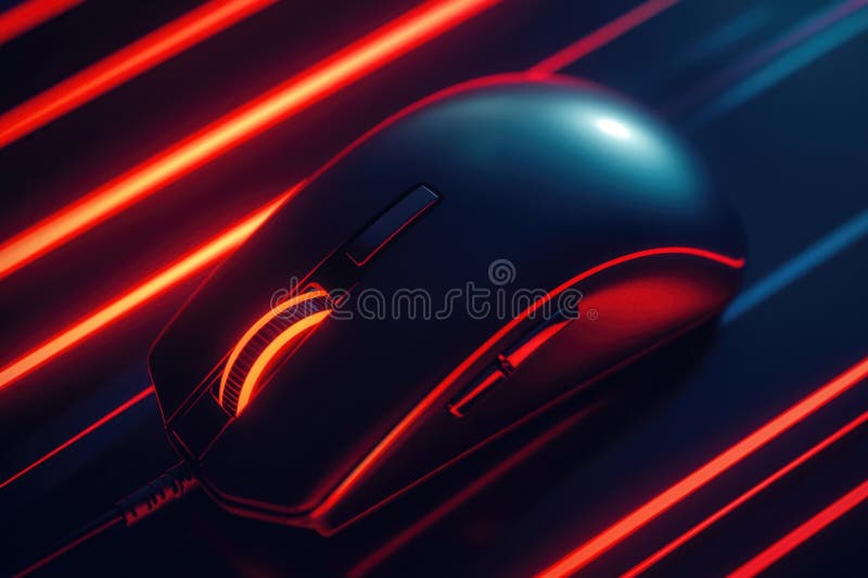 Gaming Mouse Red Light Effect Stock Photos - Free & Royalty-Free Stock ...