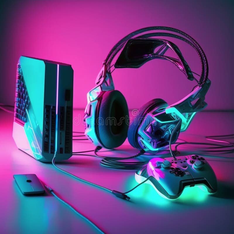 Gaming PC stock illustration. Illustration of master - 272099181