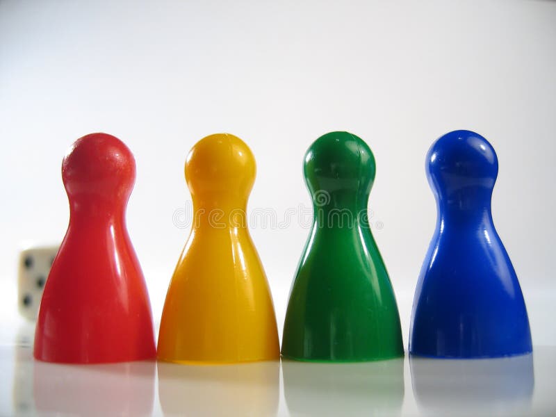 Gaming pieces stock image. Image of leisure, start, color - 564511