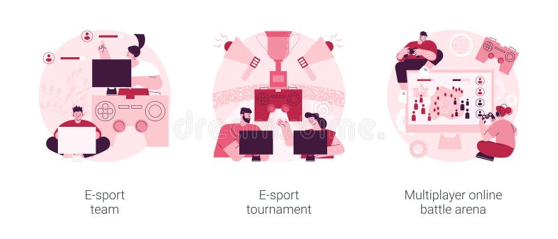 Gaming Platform Abstract Concept Vector Illustrations. Stock Vector ...