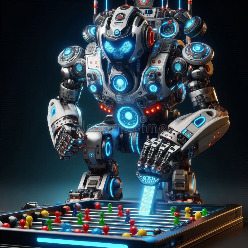 51 60. Gaming Robot - a Robot Designed for Playing Games Andcom Stock ...