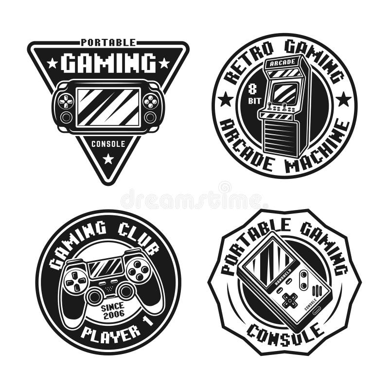 Arcade Retro Video Game Machine Vector Object Stock Vector ...