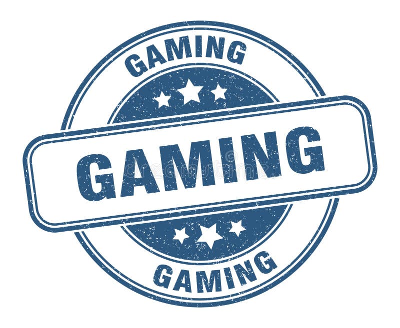 Gaming Stamp. Gaming Label. Round Grunge Sign Stock Vector ...