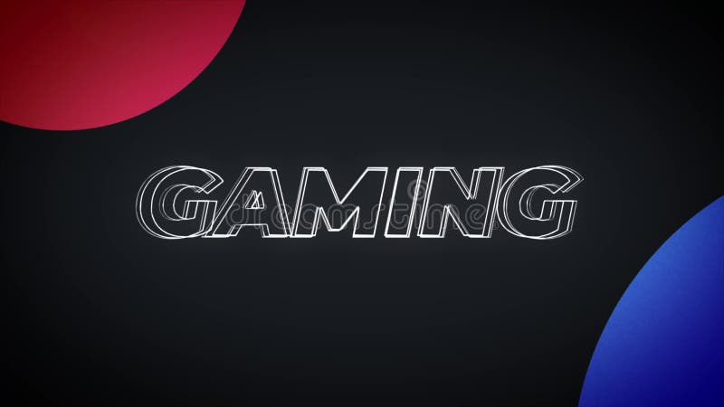 Gaming Text Animation Background Stock Video - Video of online ...