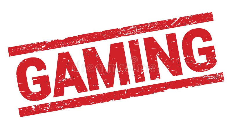 GAMING Text on Red Rectangle Stamp Sign Stock Illustration ...