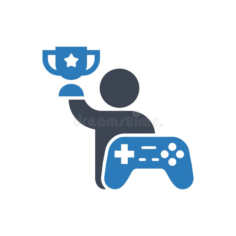 Gaming Trophy Icon stock vector. Illustration of player - 361910948