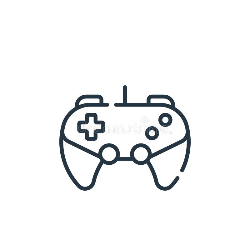 Gaming Vector Icon Isolated on White Background. Outline, Thin Line ... Gaming Vector Icon Isolated on White Background. Outline, Thin Line ...