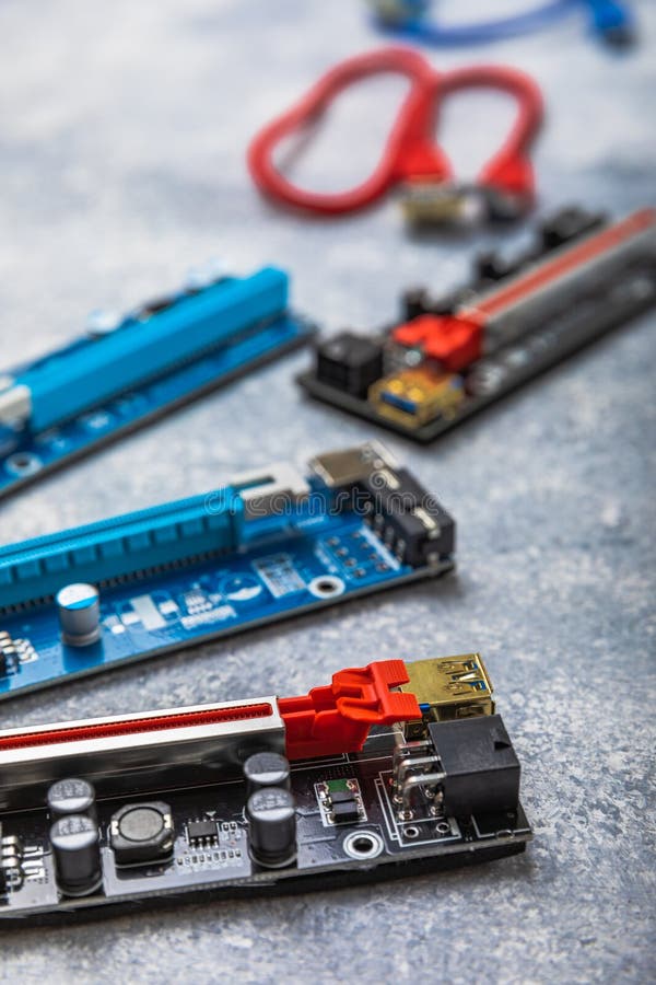 Gaming Video Card, Video Card Adapter on Background for Video Games and ...