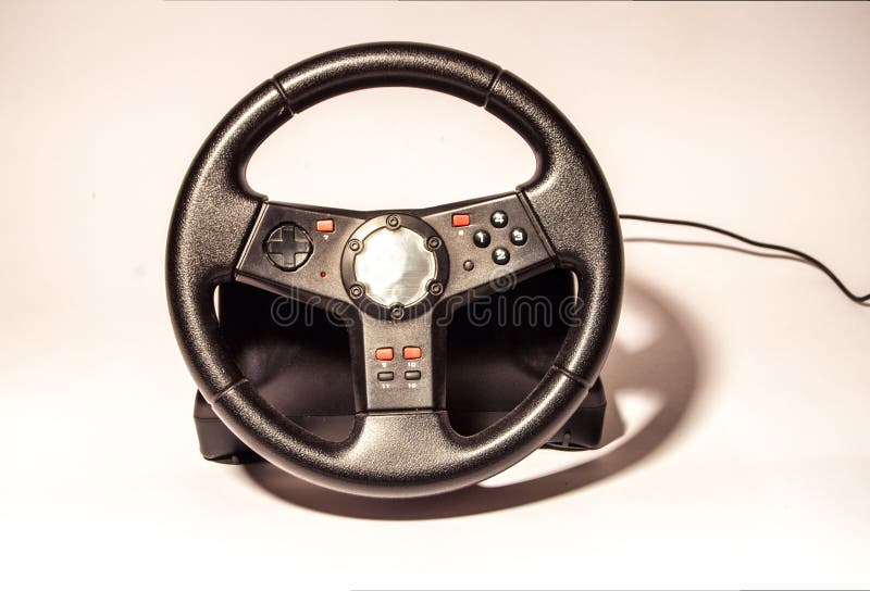 20210119. Gaming Wheel for Computer Stock Photo - Image of cars, hold ...