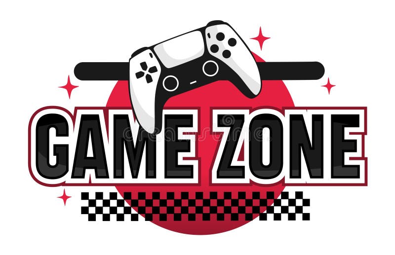Gaming Zone with a Game Console Stock Vector - Illustration of cartoon ...