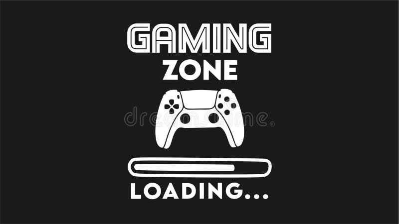 Gaming Zone Loading with Game Console Silhouette Stock Footage - Video ...