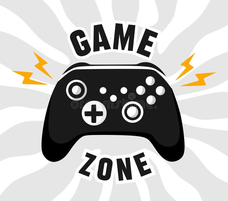 Gaming Zone with Modern Gaming Consoles Stock Illustration ...
