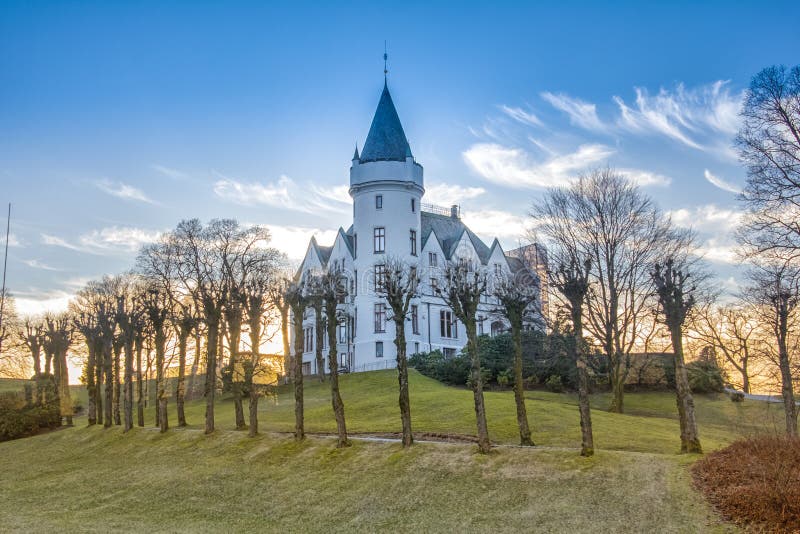 Gamlehaugen Palace, the Bergen Residence of Norway`s Royal Family Stock ...