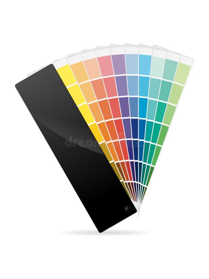 Guida Della Gamma Di Colori Di Colore Di Pantone Illustrazione di Stock ...