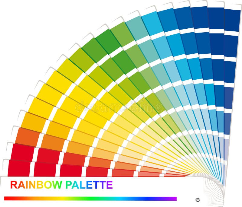 Gamma Di Colori Del Rainbow Illustrazione Vettoriale - Illustrazione di ...