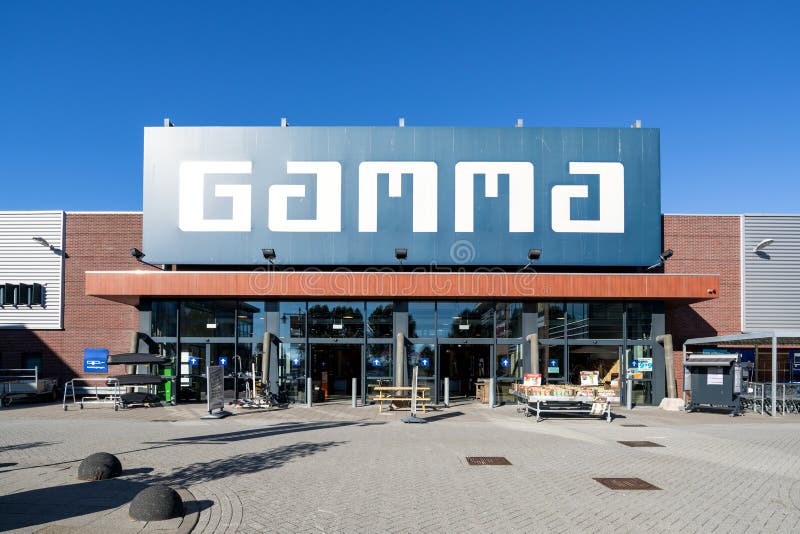 Gamma Logo at Hardware Store Editorial Stock Image - Image of hardware ...