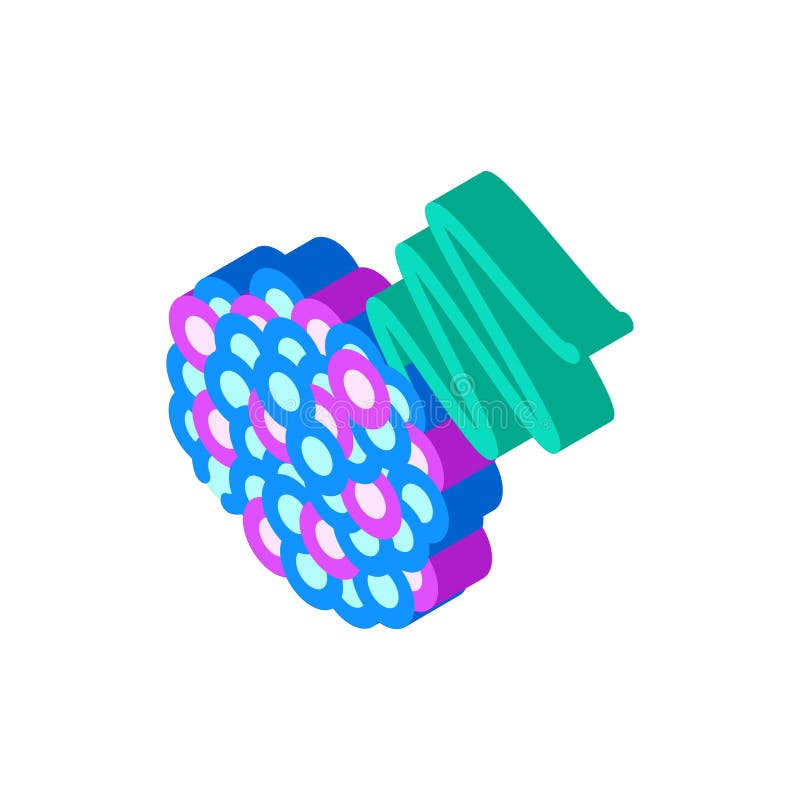 Gamma Rays Nuclear Energy Isometric Icon Vector Illustration Stock ...