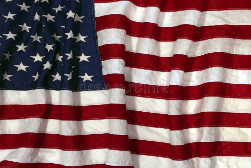 Gammal Amerikansk Danad Flagga Fotografering för Bildbyråer - Bild av ...