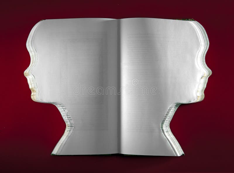 Gammal Bok Som Formas Som En Framsida Fotografering för Bildbyråer ...