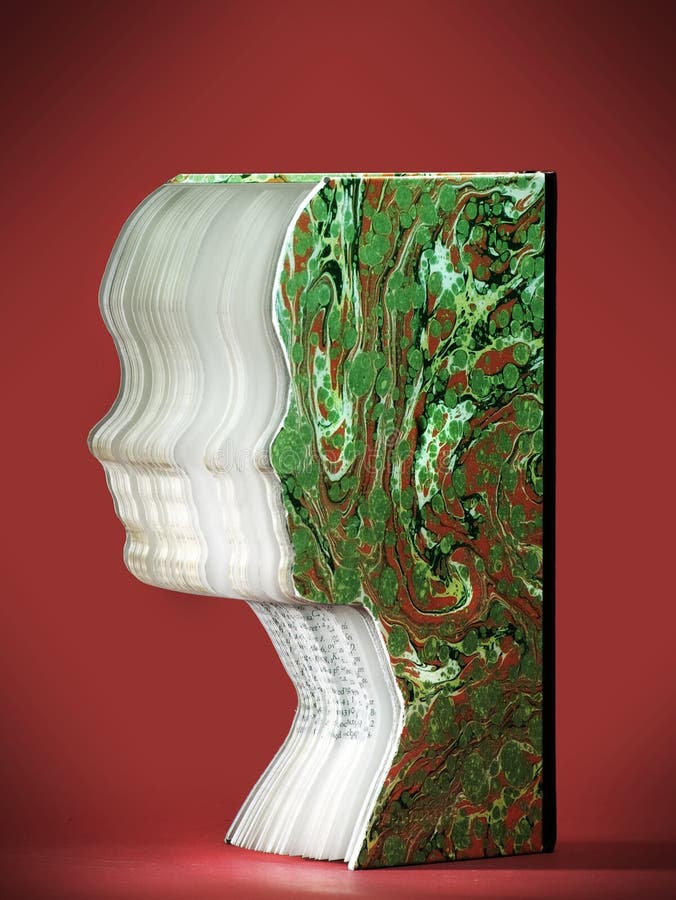 Gammal Bok Som Formas Som En Framsida Stock Illustrationer ...