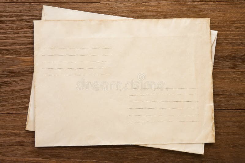 Skriva Och Det Gammala Post- Kuvertet Arkivfoto - Bild av skola ...