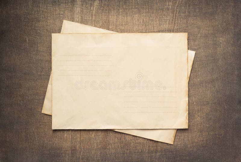 Skriva Och Det Gammala Post- Kuvertet Arkivfoto - Bild av skola ...