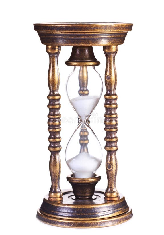 Gammalt timglas fotografering för bildbyråer. Bild av titta - 54879765