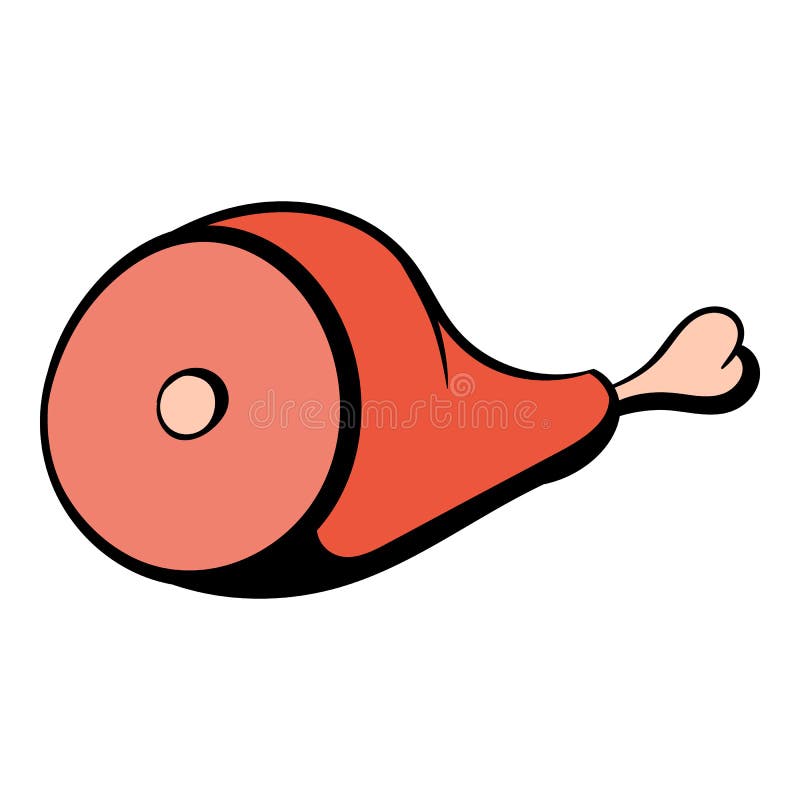 Gammon icon cartoon stock vector. Illustration of diet - 88446884