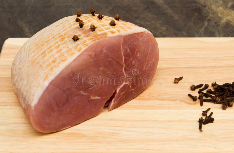 Gammon joint stock photo. Image of chopping, cloves, loin - 92356782