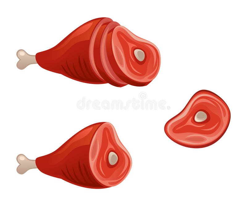 Gammon stock vector. Illustration of mutton, meal, eating - 37352681