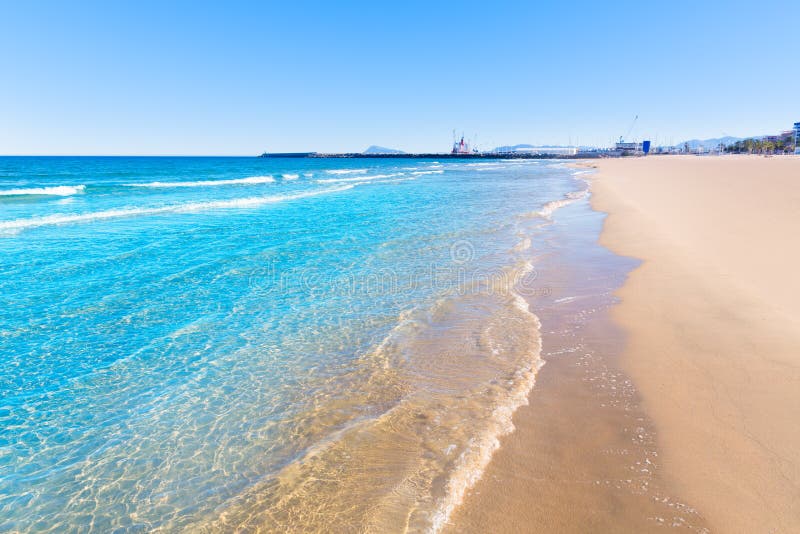 Gandia Strand in Valencia Mediterranean Spain Stock Foto - Image of ...
