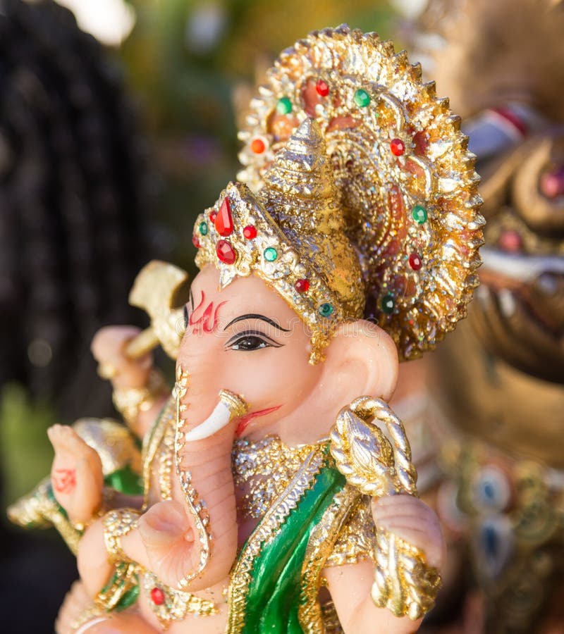 Ganesh ,elephant God, Figure Closeup Stock Image - Image of peace, asia ...
