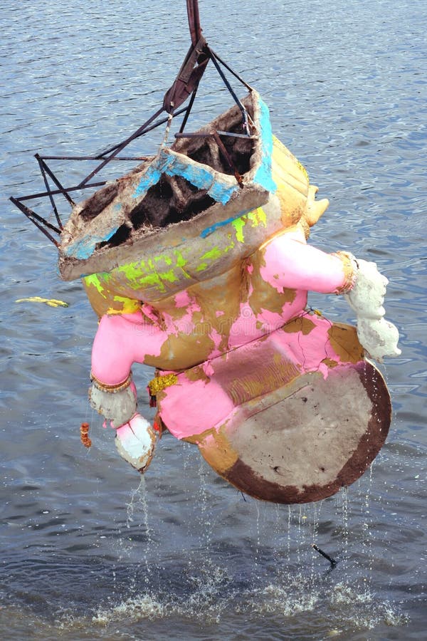 Ganesh Immersion-Hindu Festival Stock Image - Image of belief, india ...