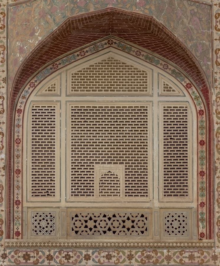 Ganesh Pole Gate Window Design Stock Image - Image of historical ...