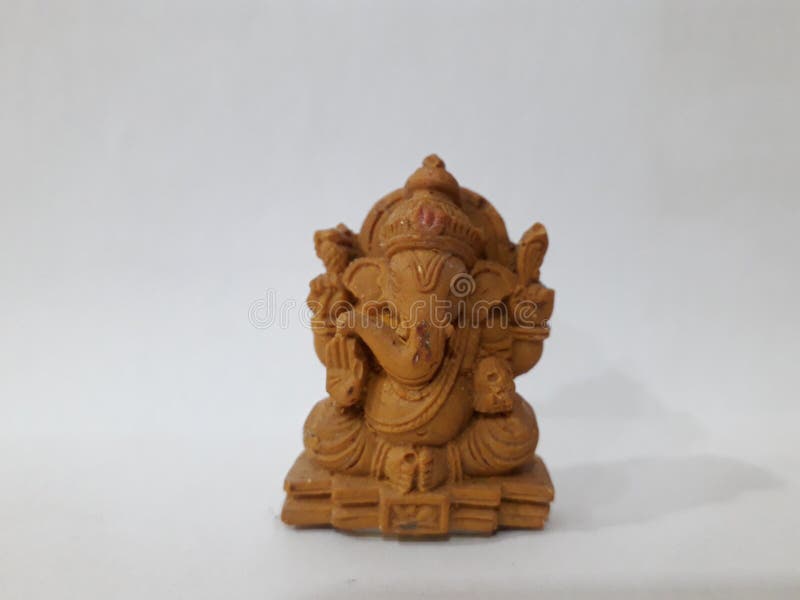 Ganesha God Wood Yellow Colour Stock Photo - Image of yellow, ganesha ...