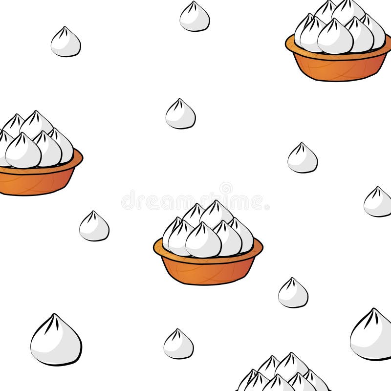 Modak Seamless Pattern Vector Art Illustration Stock Illustrations – 5 ...
