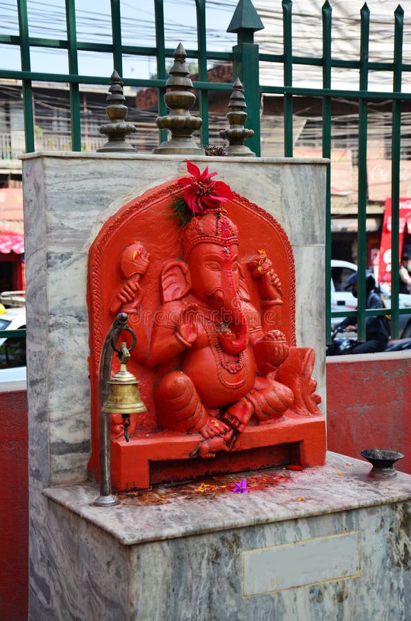 Ganesha O Ganesh a Thamel Kathmandu Nepal Fotografia Stock - Immagine ...