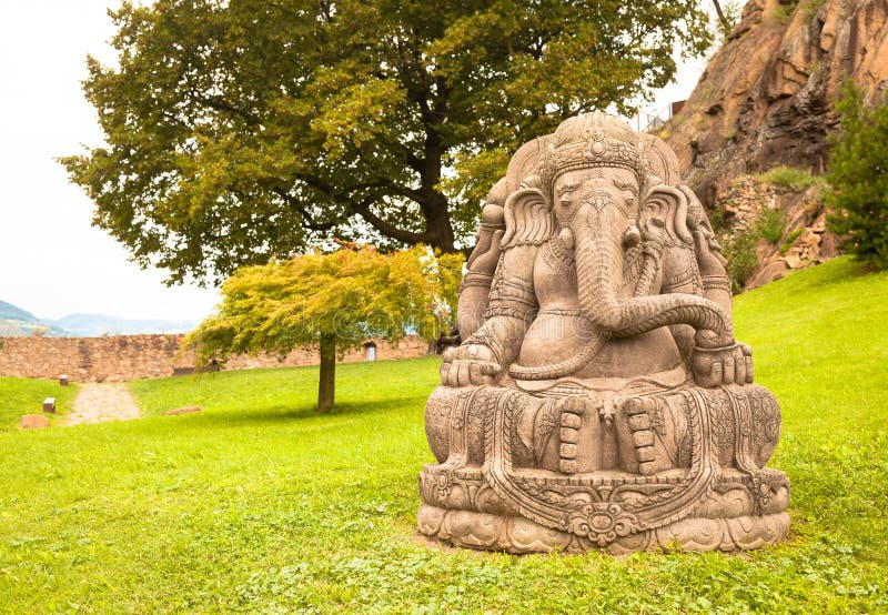 Ganesha Statue in a Beautiful Mountain Garden Stock Photo - Image of ... Ganesha Statue in a Beautiful Mountain Garden Stock Photo - Image of ...