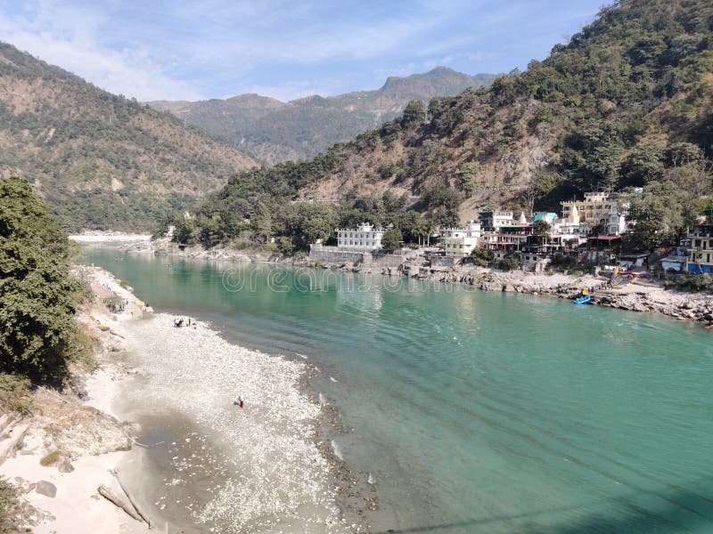 Ganga River Himalayas Uttarakhand Stock Photo - Image of cove, coast ...