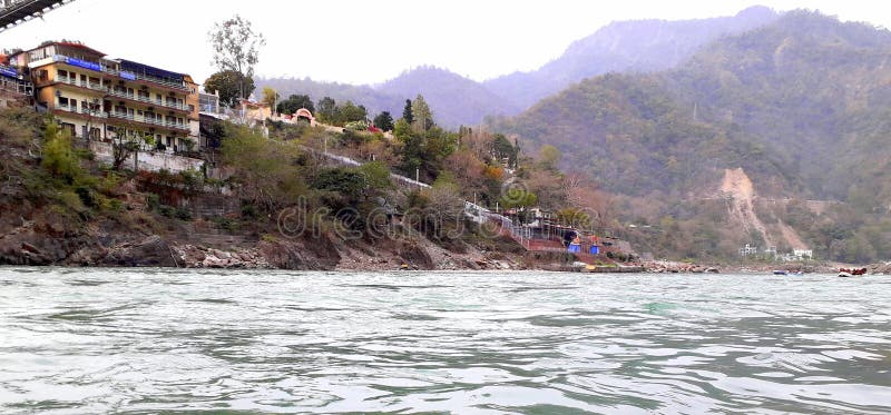 The Ganges of Rishikesh editorial photography. Image of rishikesh ...