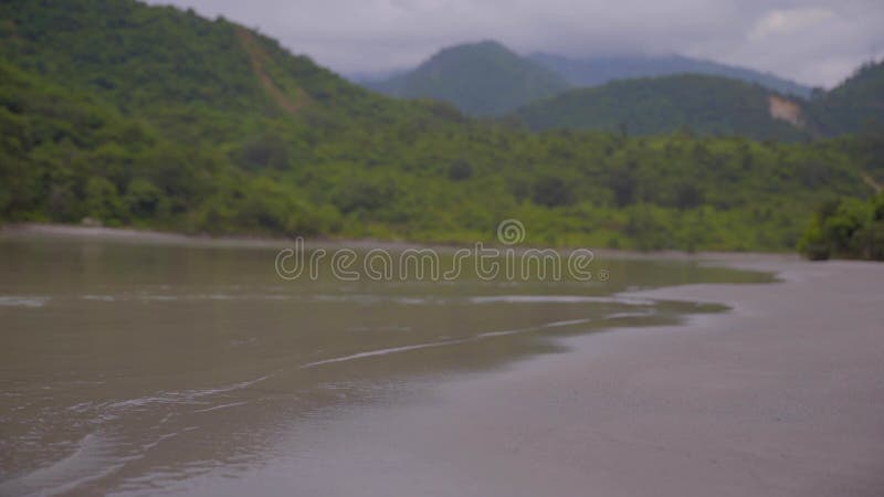 Ganges River bank and sand stock video. Video of vacation - 261303951