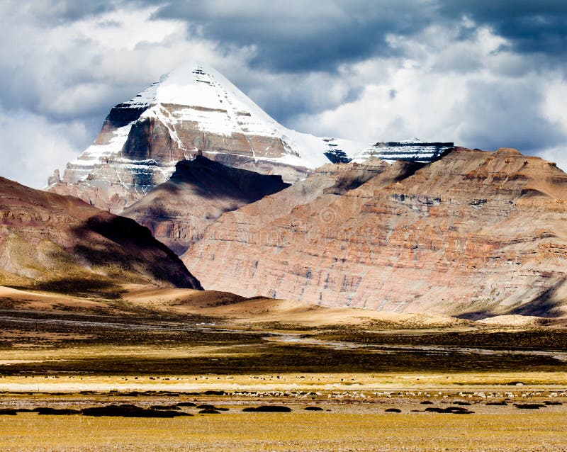 Gangren Boqi Peak stock image. Image of range, boqi, tanglha - 30499793